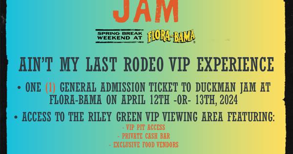 Riley Green - Duckman Jam VIP & Travel Packages