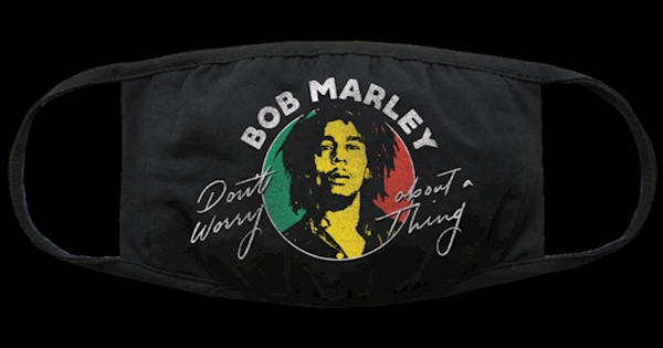 Bob Marley Don’t Worry Face Mask