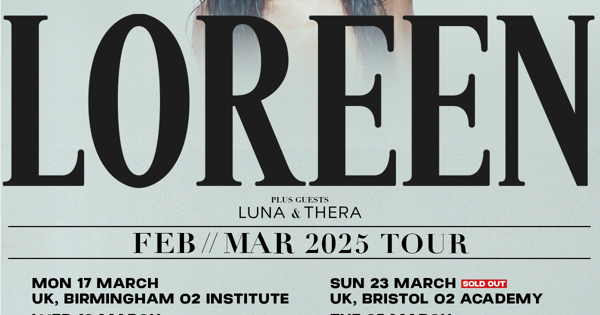 Loreen UK Tour 2025