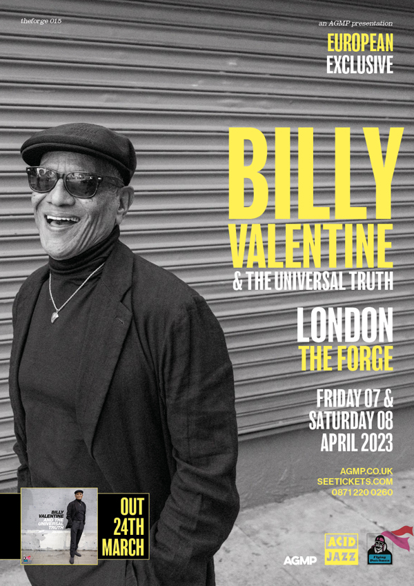 Billy Valentine - Live at The Forge, London