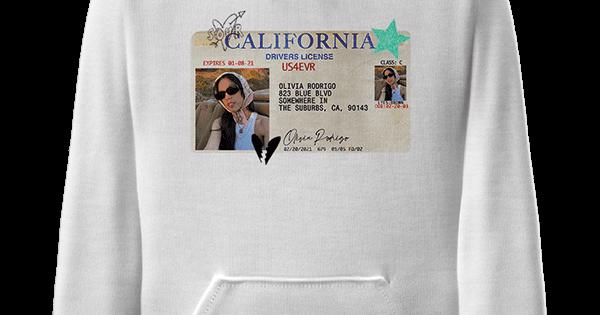 White Driver's License Custom Hoodie