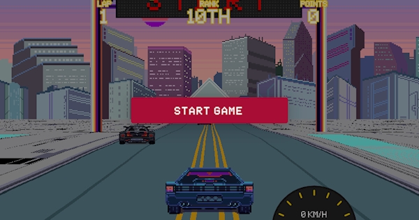 SuperM 8-Bit Racing Game: Can You Get The Highest Score?