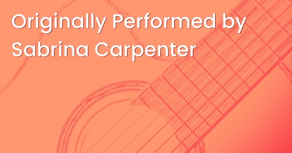 Sing2Guitar - Taste (Originally Performed by Sabrina Carpenter ...