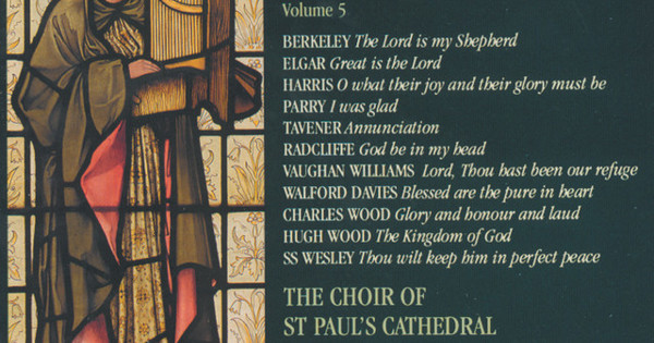 St. Paul's Cathedral Choir, Hubert Parry, Andrew Lucas, Samuel ...
