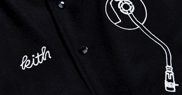 Kith x Golden Bear x Def Jam Varsity Jacket - Black