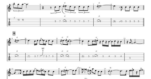 Santana - Maria Maria - Electric Chords & Tab - Kfir Ochaion
