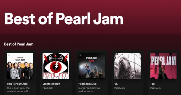 Best of Pearl Jam | Spotify
